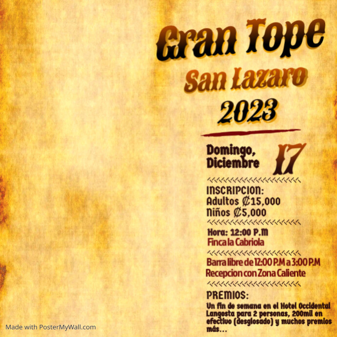 Rodeo Night Instagram Post | PosterMyWall