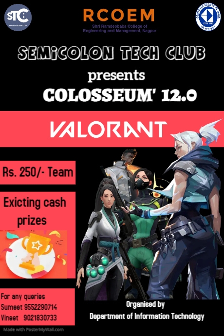 Copy of Copy of VALORANT VIDEO GAME TOURNAMENT FLYER | PosterMyWall