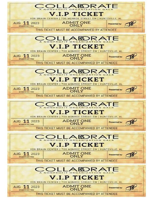 Copy of Ticket Sheet | PosterMyWall