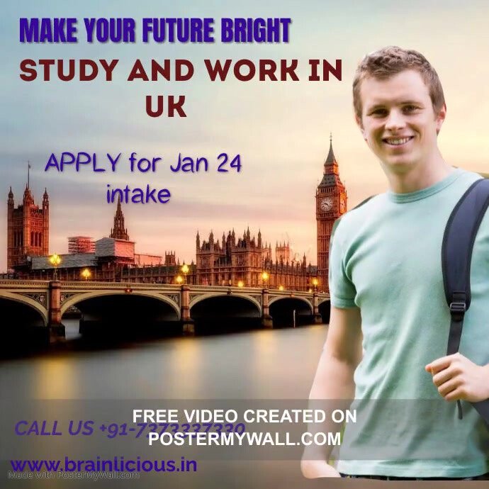 study in uk l study visa l visa for england | PosterMyWall