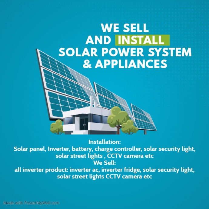 Copy of Solar Panel Ad | PosterMyWall
