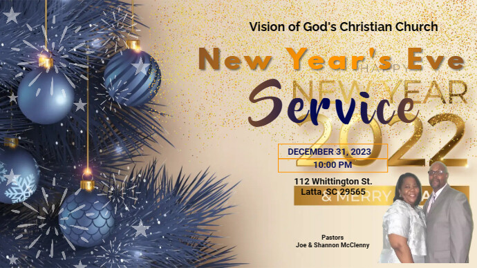 New Year's Eve service | PosterMyWall