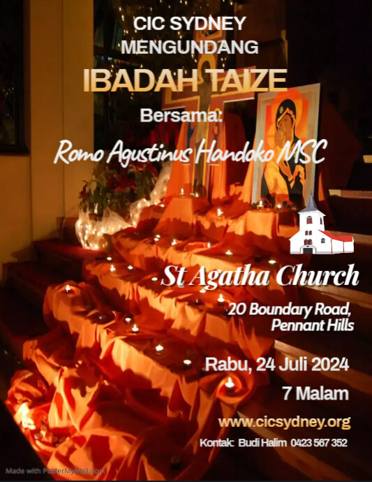 Misa Taize Flyer | PosterMyWall