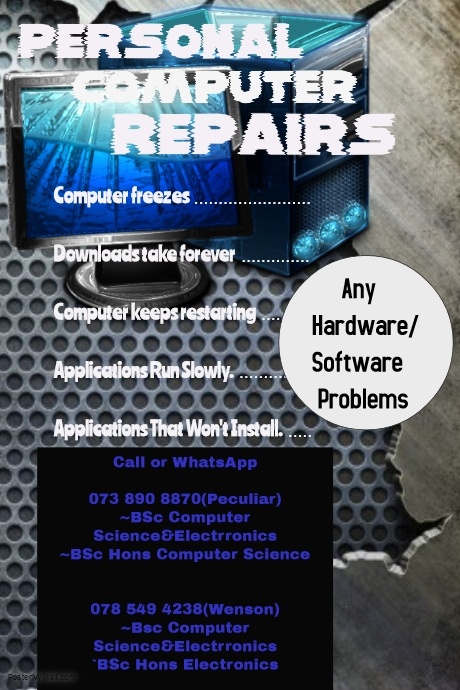 Copy of Copy of Computer repair Shop | PosterMyWall