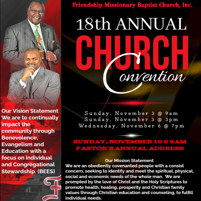 15th Annual Church Convention | PosterMyWall
