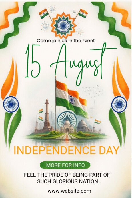 15th August Design Poster Template | PosterMyWall