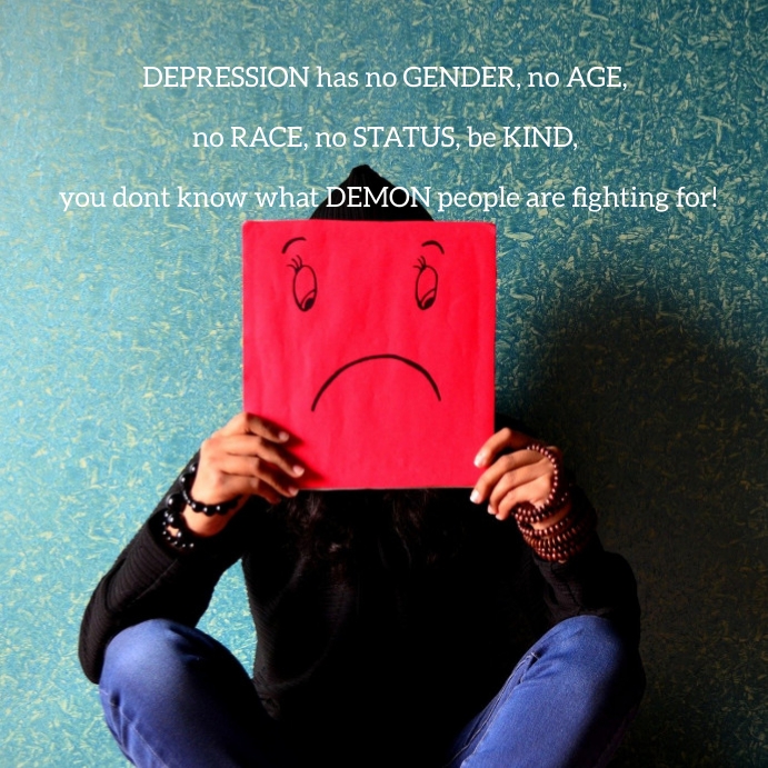 16 Depression Template | PosterMyWall