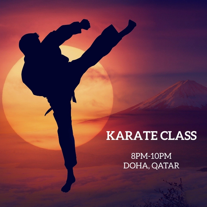 16 KARATE Template | PosterMyWall