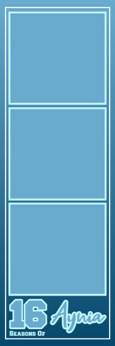 Plantilla de 16 Seasons Of Aynia 2x6 Photo Frame Template | PosterMyWall