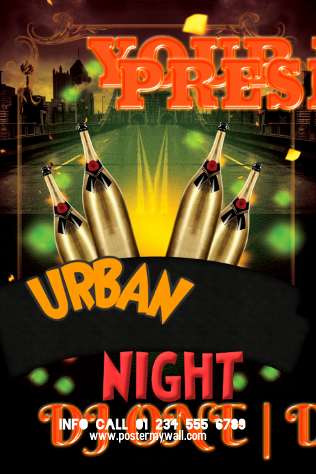 Urban Night Party Template | PosterMyWall