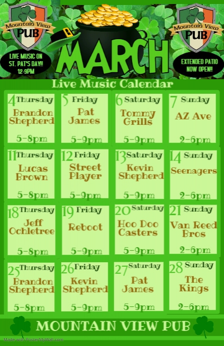 Copy of Upcoming Events - March | PosterMyWall