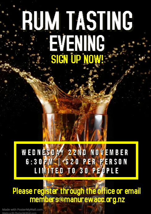 Rum Tasting Night | PosterMyWall