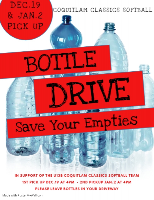 Copy of Copy of Bottle Drive Poster | PosterMyWall