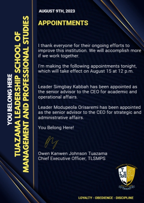 APPOINTMENTS | PosterMyWall