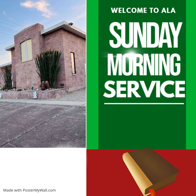 Welcome to Sunday Morning Service December 10th | PosterMyWall