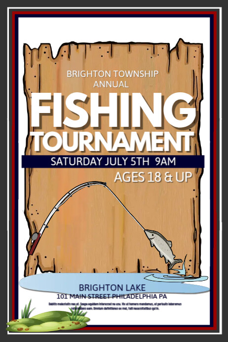Fishing Tournament Template | PosterMyWall