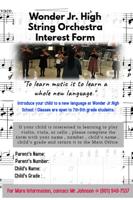 Copy of Wonder Jr.High | PosterMyWall