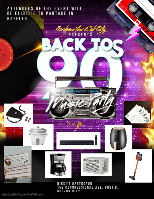 Throwback party flyer template | PosterMyWall