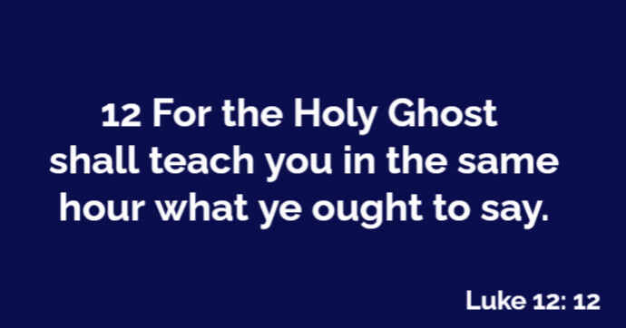 Copy of Luke 12:12 | PosterMyWall