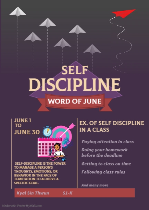 Self-Discipline | PosterMyWall