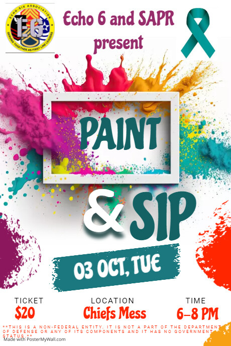 Copy of Paint & Sip Poster | PosterMyWall
