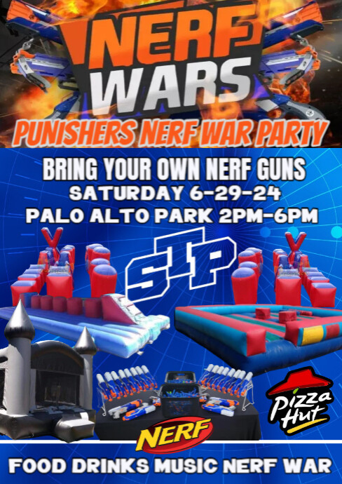 Copy of Nerf Birthday Invitation 5 | PosterMyWall