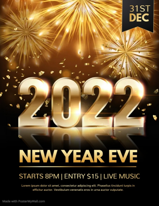 Copy of Copia de new year flyer, new year, new year video | PosterMyWall