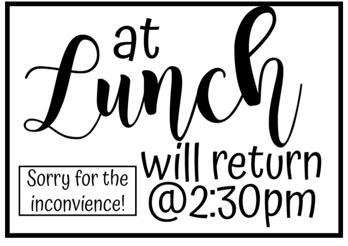 Copy of Lunch break | PosterMyWall