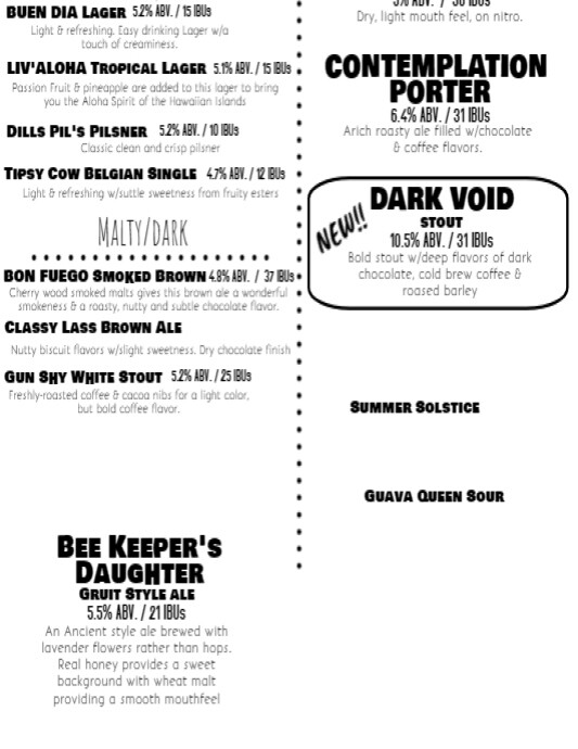 Copy of Copy of New LB beer menu pg1 | PosterMyWall