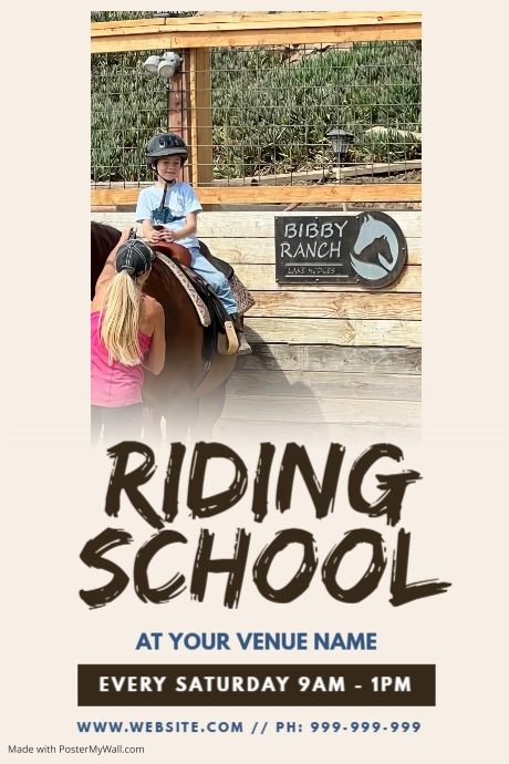 Riding School Poster | PosterMyWall