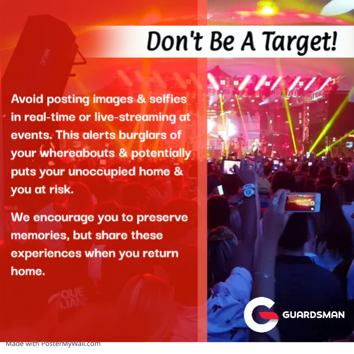 Don't Be A Target | PosterMyWall