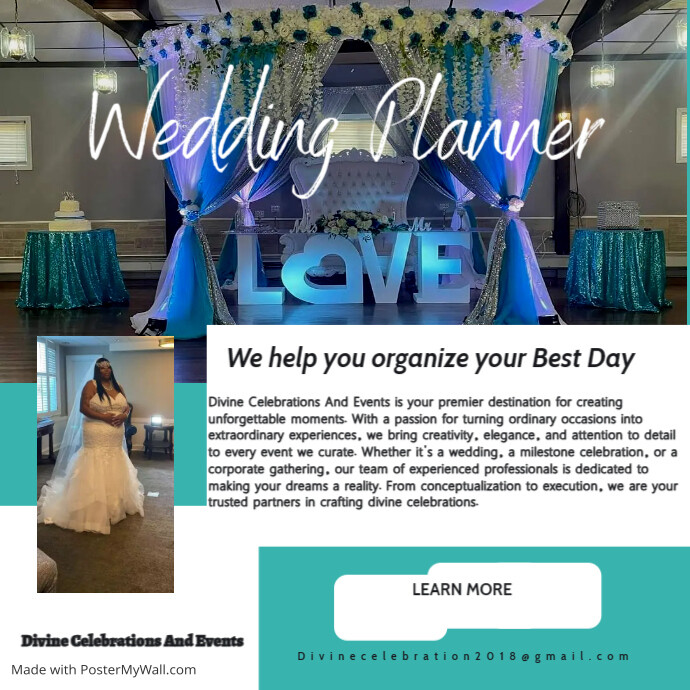 wedding planner instagram post banner | PosterMyWall