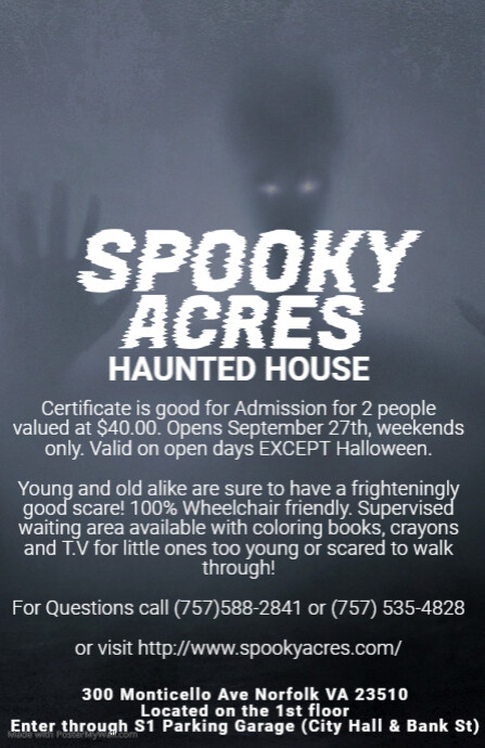 Copy of Haunted house halloween party flyer template | PosterMyWall