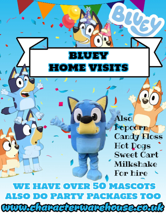 Copy of Bluey birthday invitation | PosterMyWall