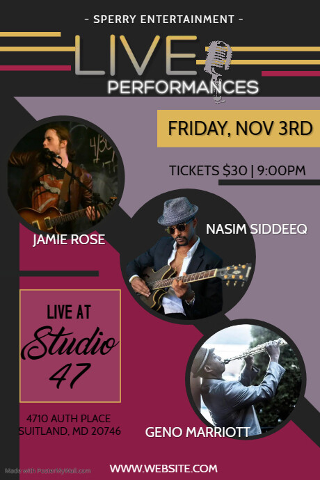 Live Performance | PosterMyWall