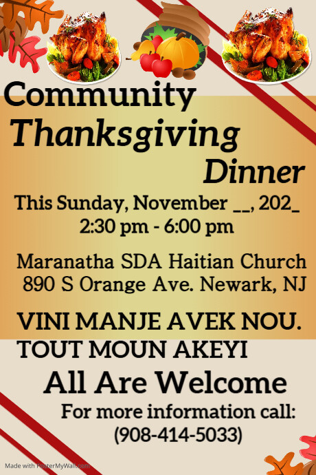 Thanksgiving Dinner | PosterMyWall