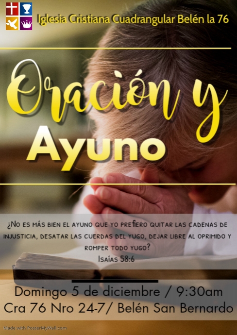 Copia de Church prayer week Flyer | PosterMyWall