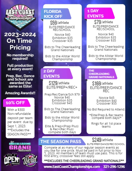 New ECC 2023-2024 Pricing Letter | PosterMyWall