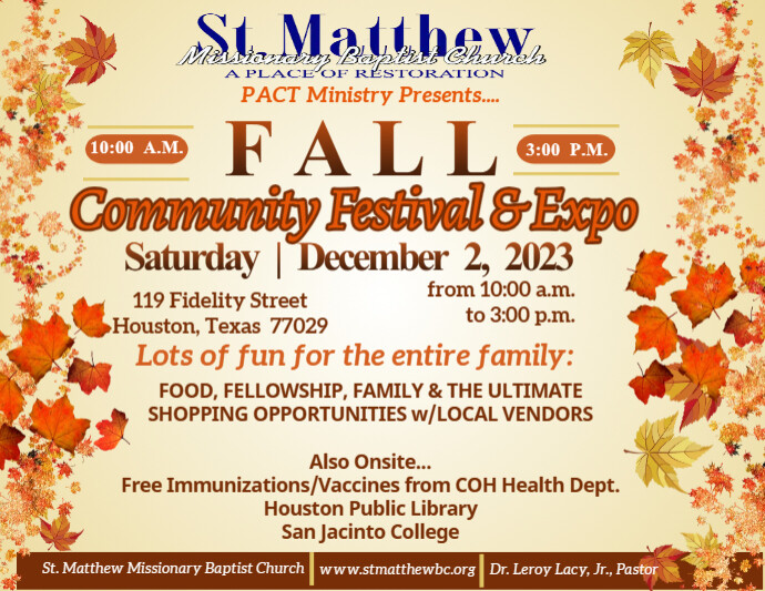 PACT MINISTRY FALL EXPO | PosterMyWall