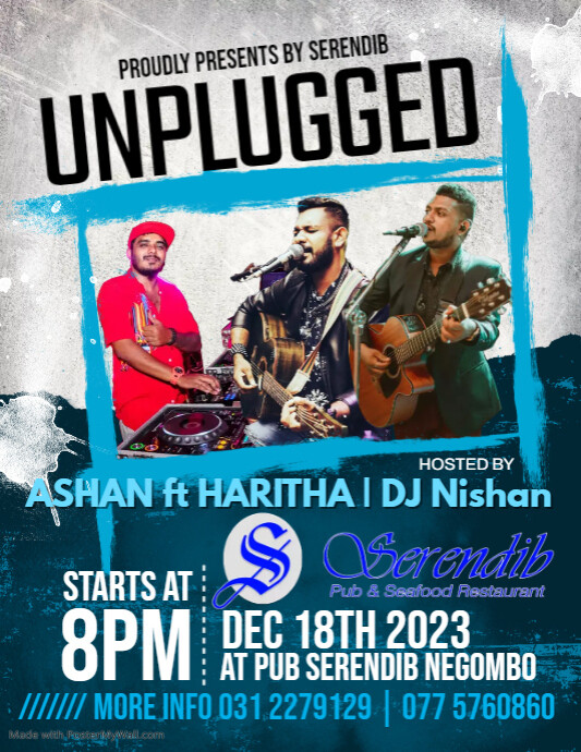 Unplugged Concert Flyer | PosterMyWall
