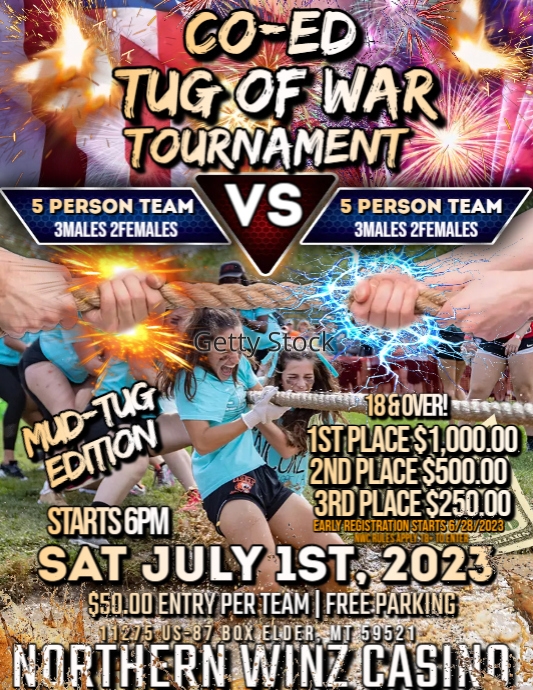 Tug of war flyer design | PosterMyWall