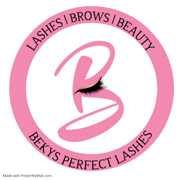 Copia de Lashes Brows Insta Promo Pink and White Logo | PosterMyWall