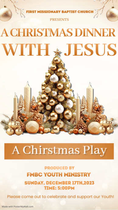 Copy of Christmas play poster | PosterMyWall