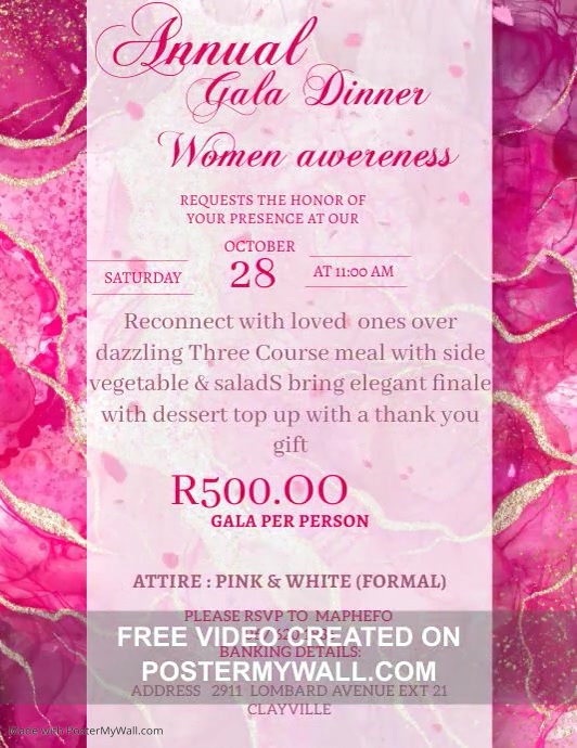 Gala Invitation Template | PosterMyWall