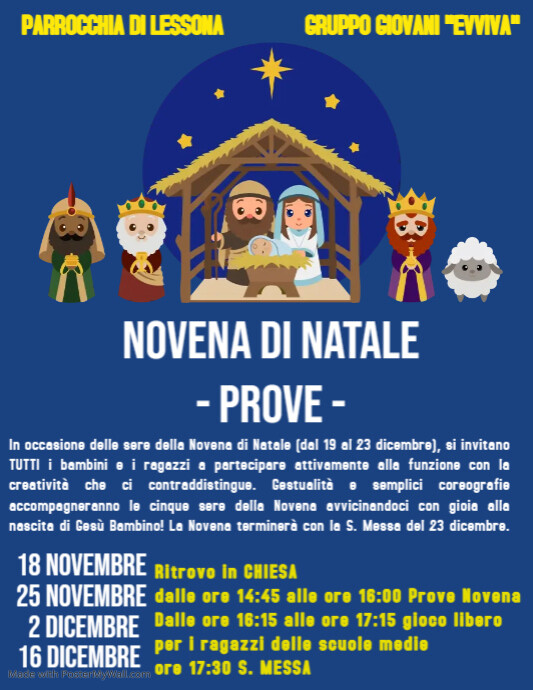 Copia di children’s Christmas play Nativity | PosterMyWall