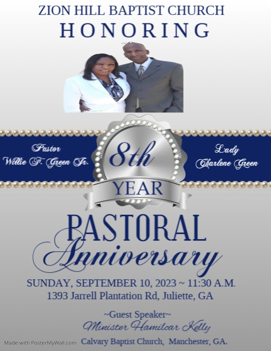 Copy of Pastor Anniversary | PosterMyWall