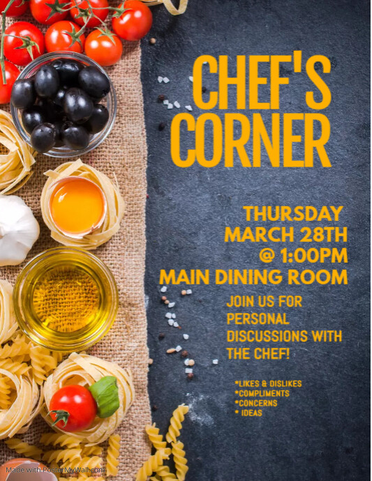 Cooking Club Flyer Design Template | PosterMyWall