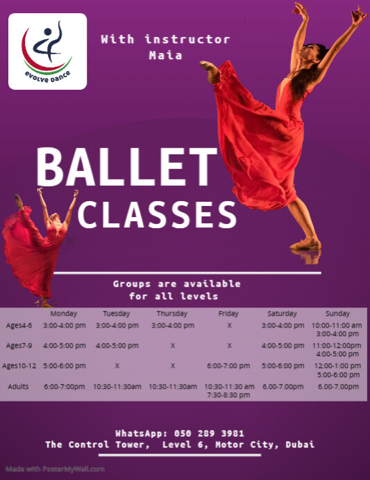 Copy of Purple Ballet Event Poster | PosterMyWall