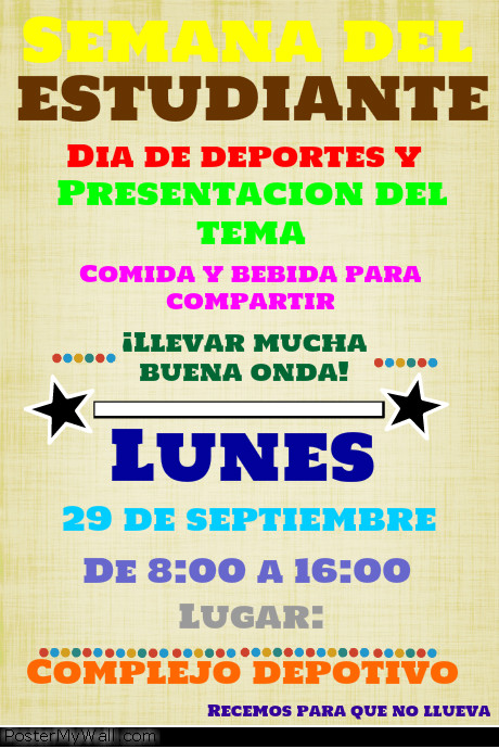 Semana del estudiante | PosterMyWall