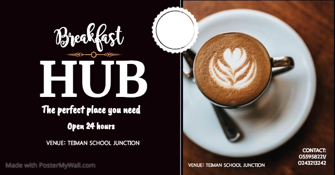 Copy of Sunday Brunch Event Cover Header Croissant | PosterMyWall